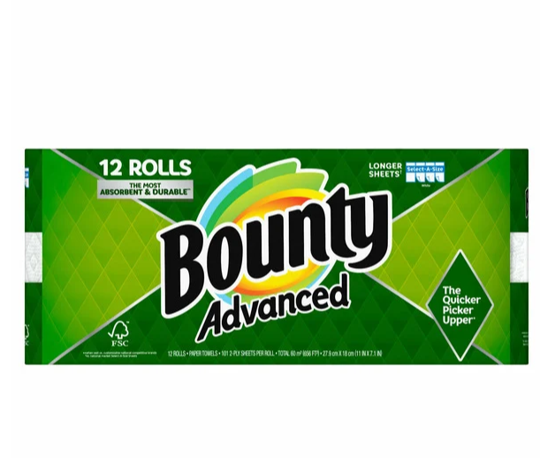 Bounty Advanced Paper Towels 107 ct