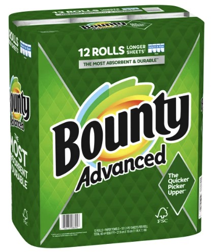 Bounty Advanced Paper Towels 107 ct