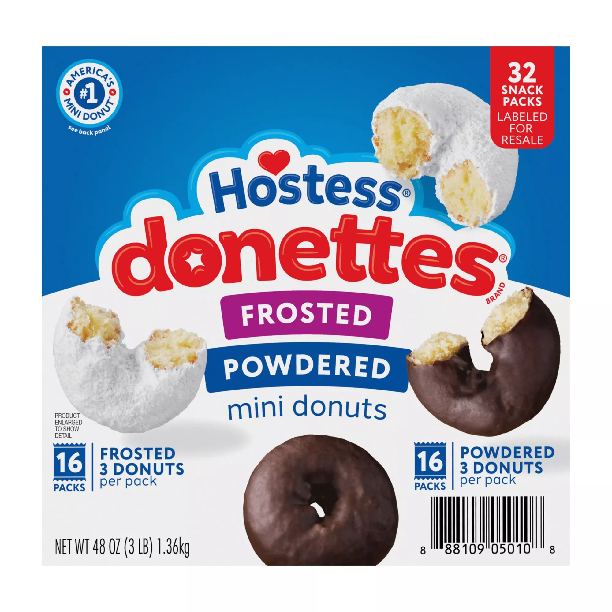 Hostess on the go Donettes Variety Pack 1.5 oz (32-pk)